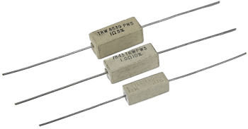 5 Watt Square Cement Wirewound Power Resistors - Choose Value