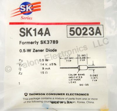 SK14A 14V Zener Diode